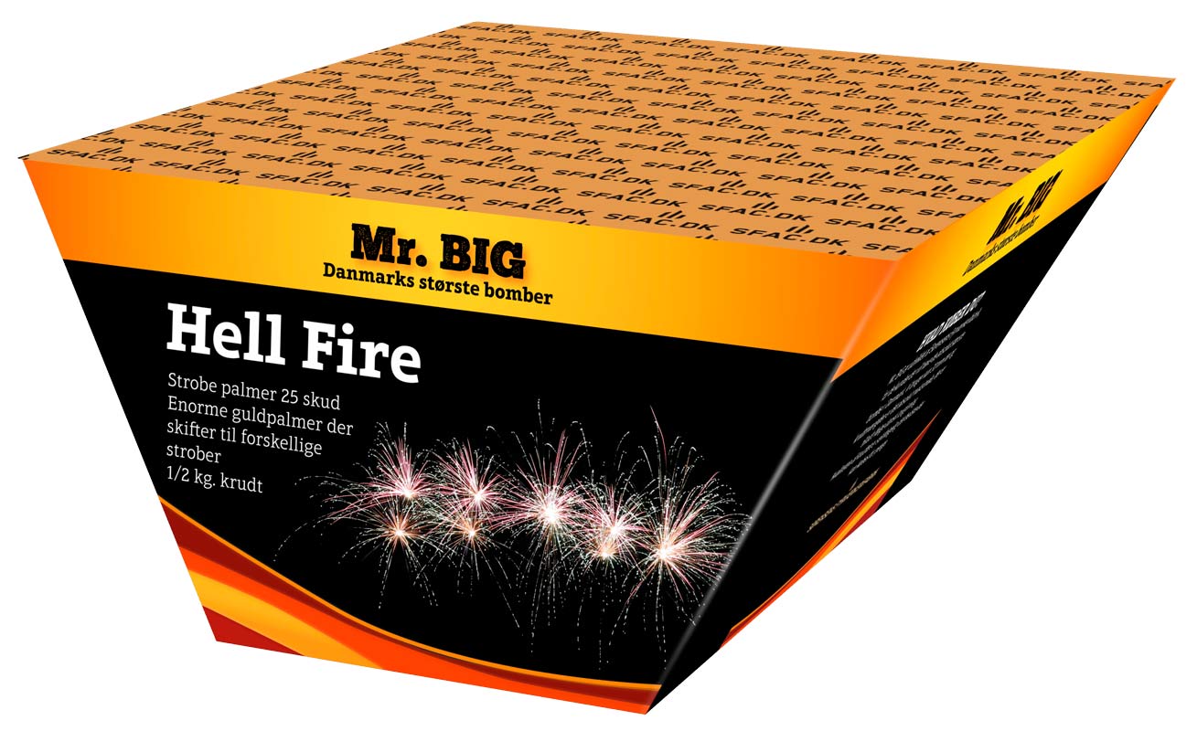 Mr. Big hell fire nytråsbatteri 25 skuds - 30 mm – Lokalkrudt